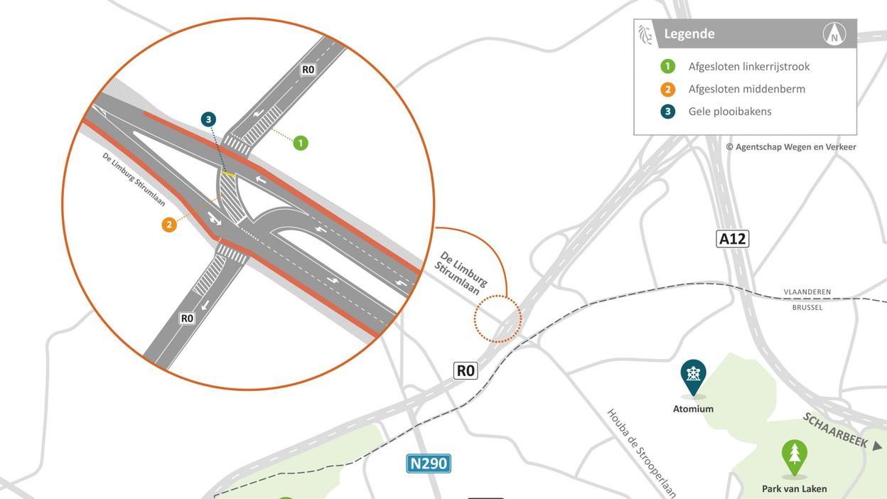 Carrefour Léonard : le tunnel de l’E411 désormais fermé la nuit - RTBF ...
