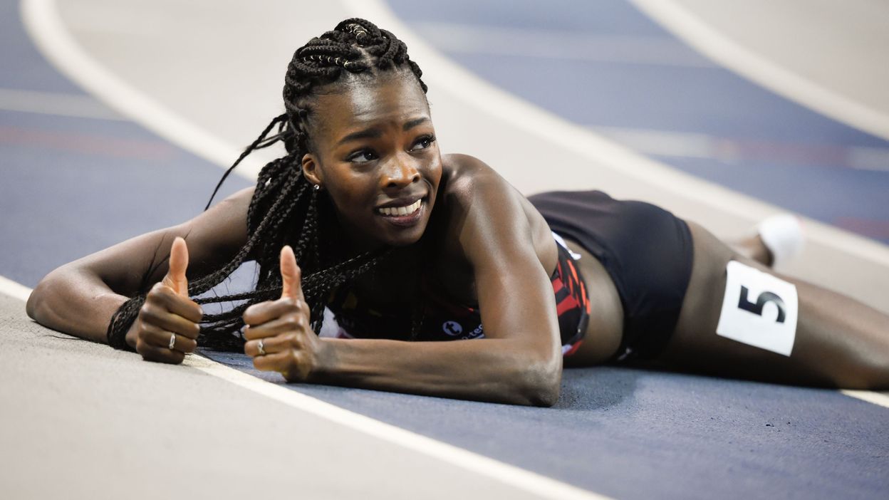 Cynthia Bolingo bat le record de Belgique du 300 mètres
