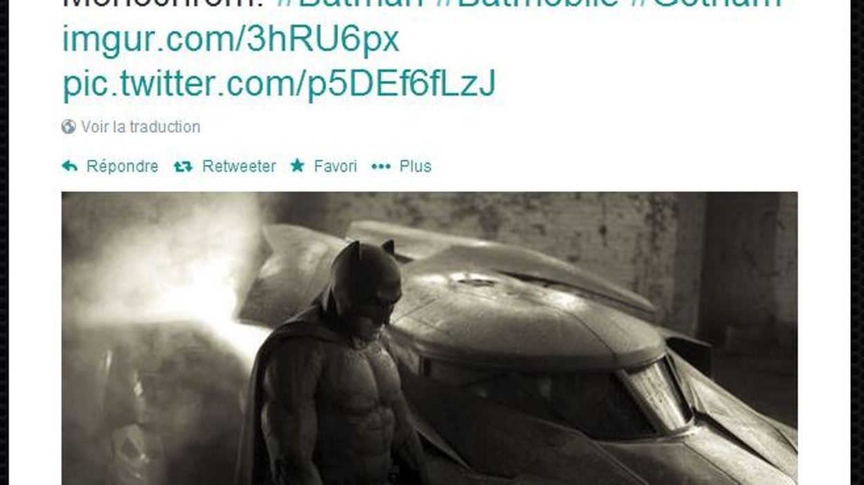 Zack Snyder dévoile la nouvelle Batmobile sur Twitter - RTBF Actus