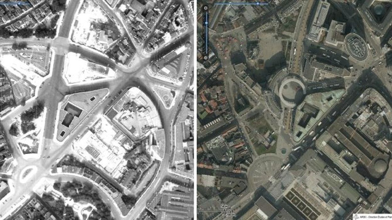 Bruciel: Bruxelles et son urbanisation vue du ciel entre 1930 et 2012 ...