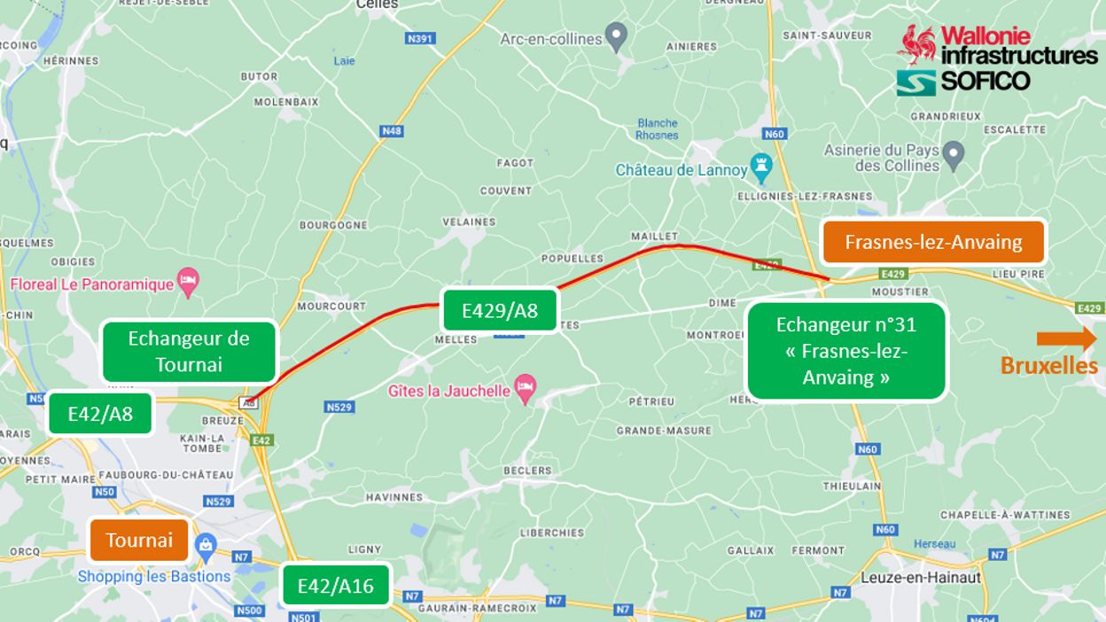 E411 : ce chantier perturbera votre circulation jusqu'à fin 2024 - RTBF ...