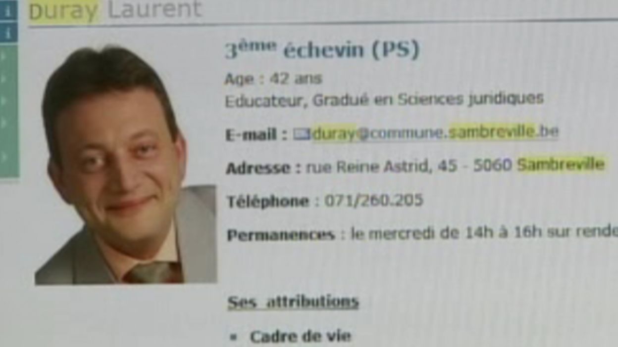 Sambreville: un échevin sous mandat d'arrêt démissionne - RTBF Actus