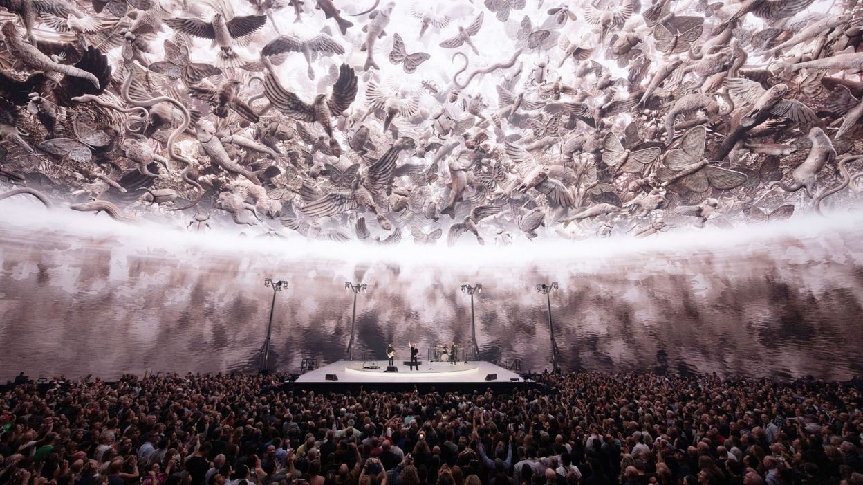 U2 dévoile les incroyables images de l'intérieur de 'La Sphère' à Las ...