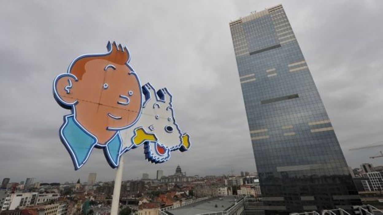 Tintin et Milou illuminent à nouveau le quartier du Midi - RTBF Actus
