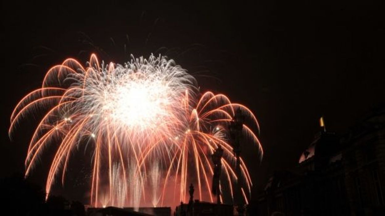 Feu d'artifice de Nouvel an mercredi au Mont des Arts à Bruxelles ...