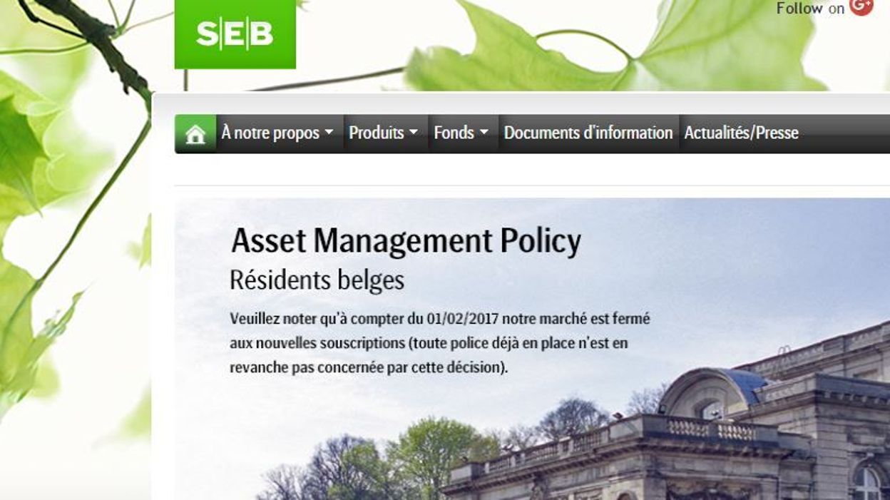 L'assureur Seb Life poursuivi par 115 Belges grugés - RTBF Actus