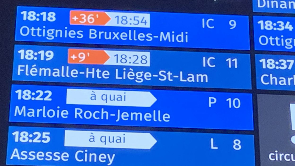 La SNCB reconnaît 3500 suppressions de trains et de retards mensuels depuis la rentrée scolaire ...