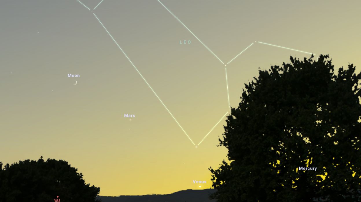 La carte du ciel et les autres événements astronomiques du mois de ...