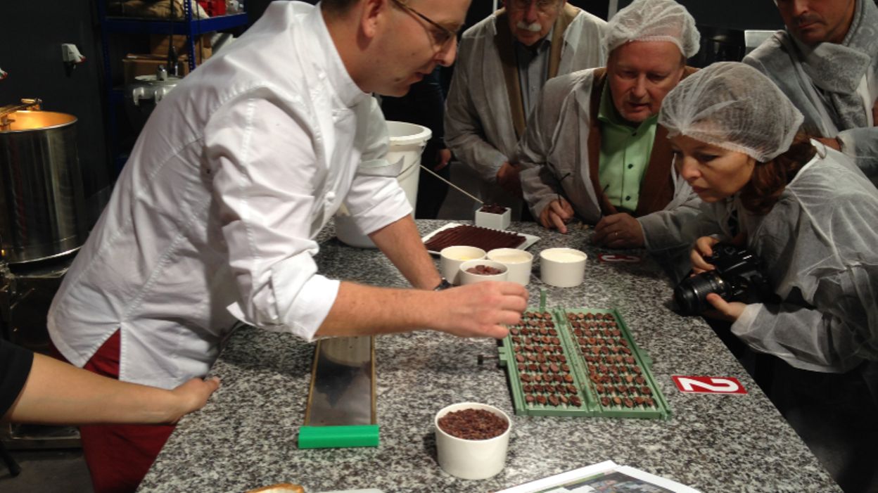 Le chocolatier Benoît Nihant a inauguré ses nouveaux ateliers - RTBF Actus