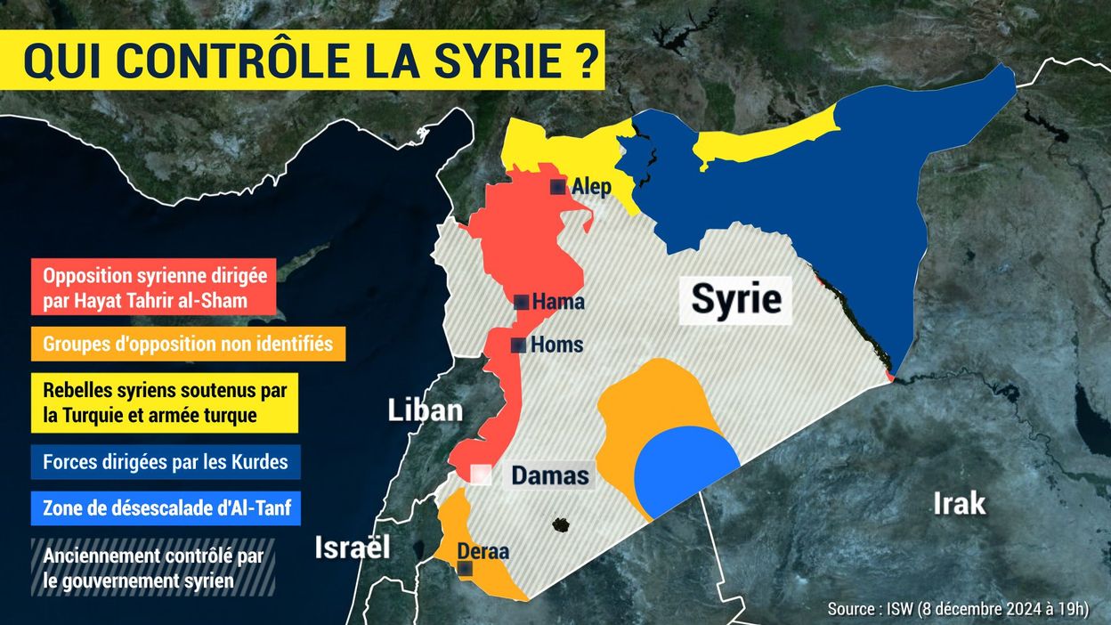 Chute du régime de Bachar al-Assad en Syrie : quelles sont les ...