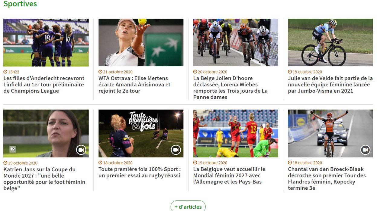 La RTBF en fait-elle assez pour parler de sport féminin ? - RTBF Actus