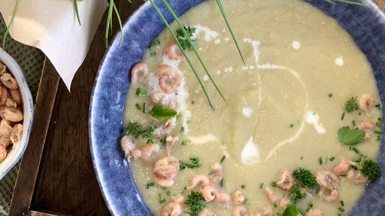 Potage de chicons et crevettes grises - RTBF Actus