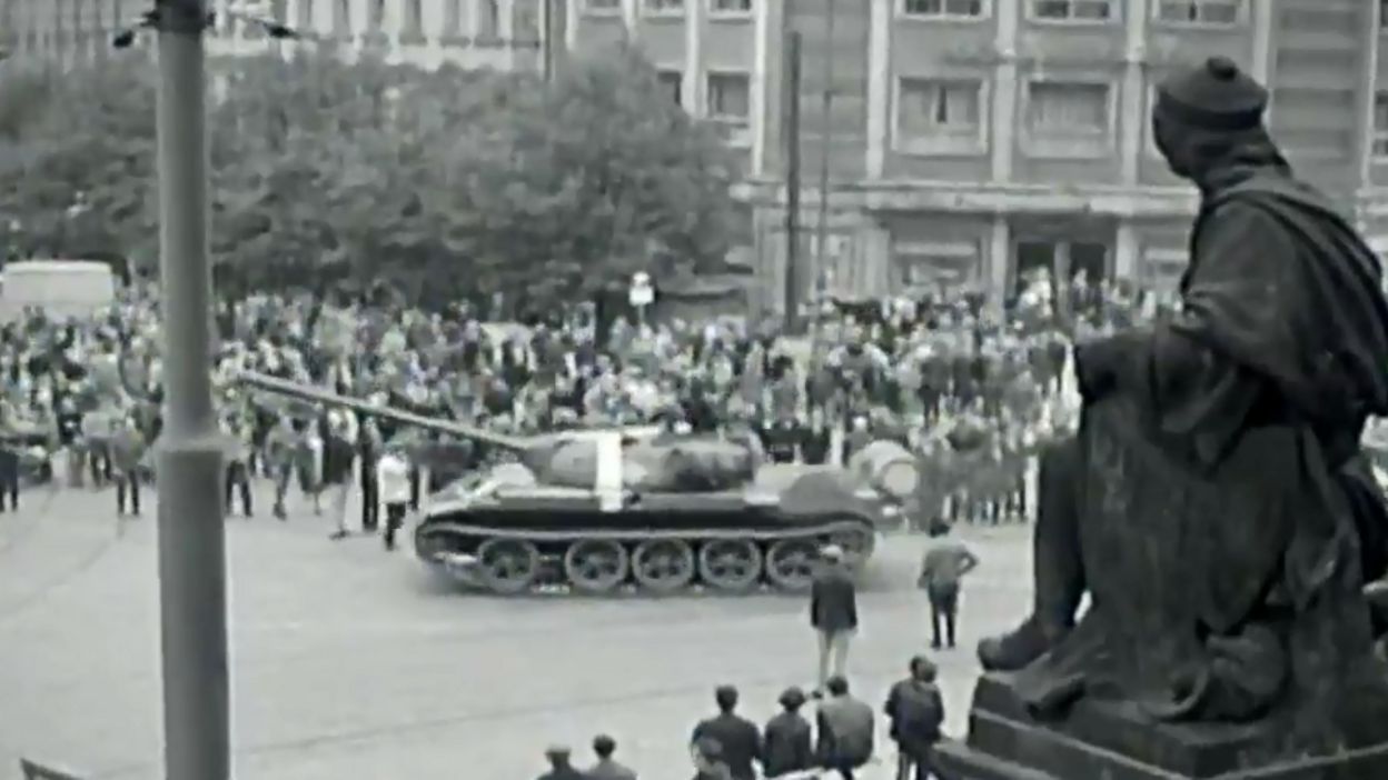 50 ans après la répression du 'Printemps de Prague', manifestation ...