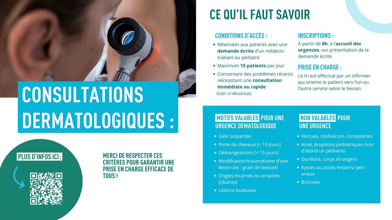 Nouveaux critères pour les urgences dermatologiques saturées à l ...