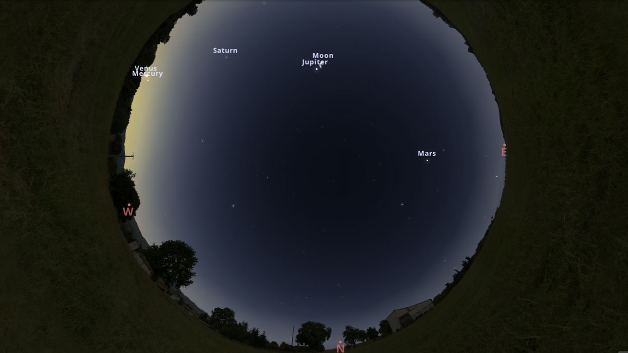La carte du ciel et les autres événements astronomiques du mois de ...