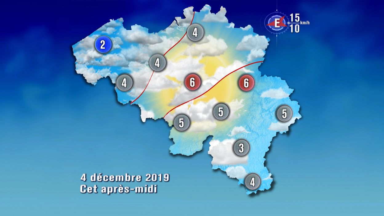 Météo de ce mercredi : lumineux sur tout le pays - rtbf.be