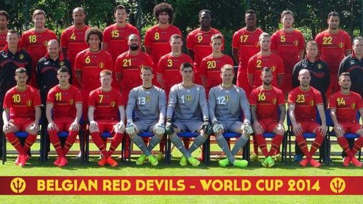 La photo officielle des Diables Rouges - RTBF Actus
