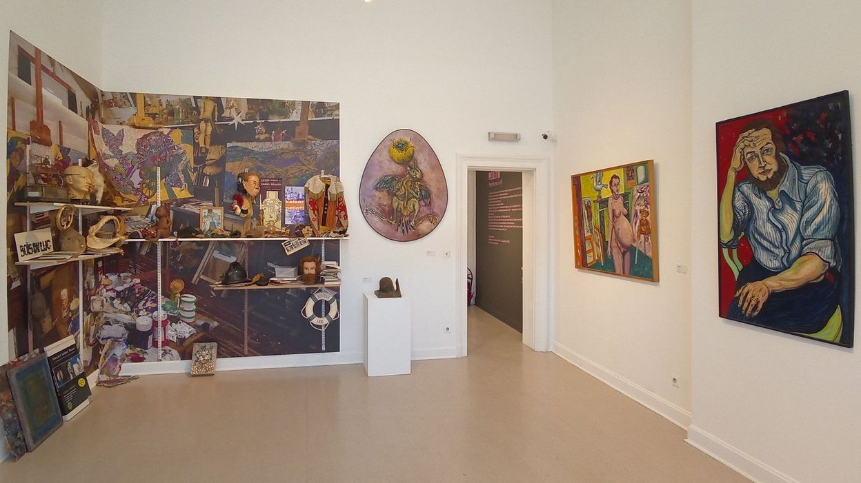 Exposition de Daniel Pelletti, peinture à vif - RTBF Actus