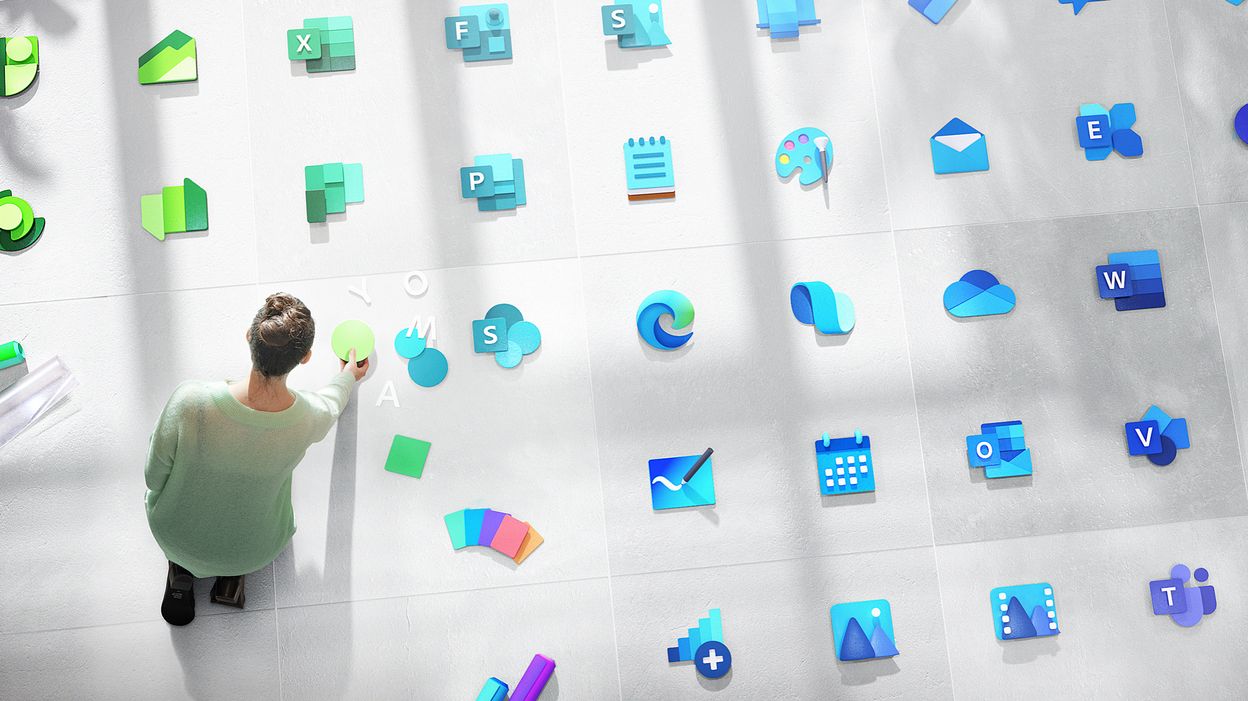 Microsoft présente le nouveau logo Windows et 100 nouvelles icônes ...