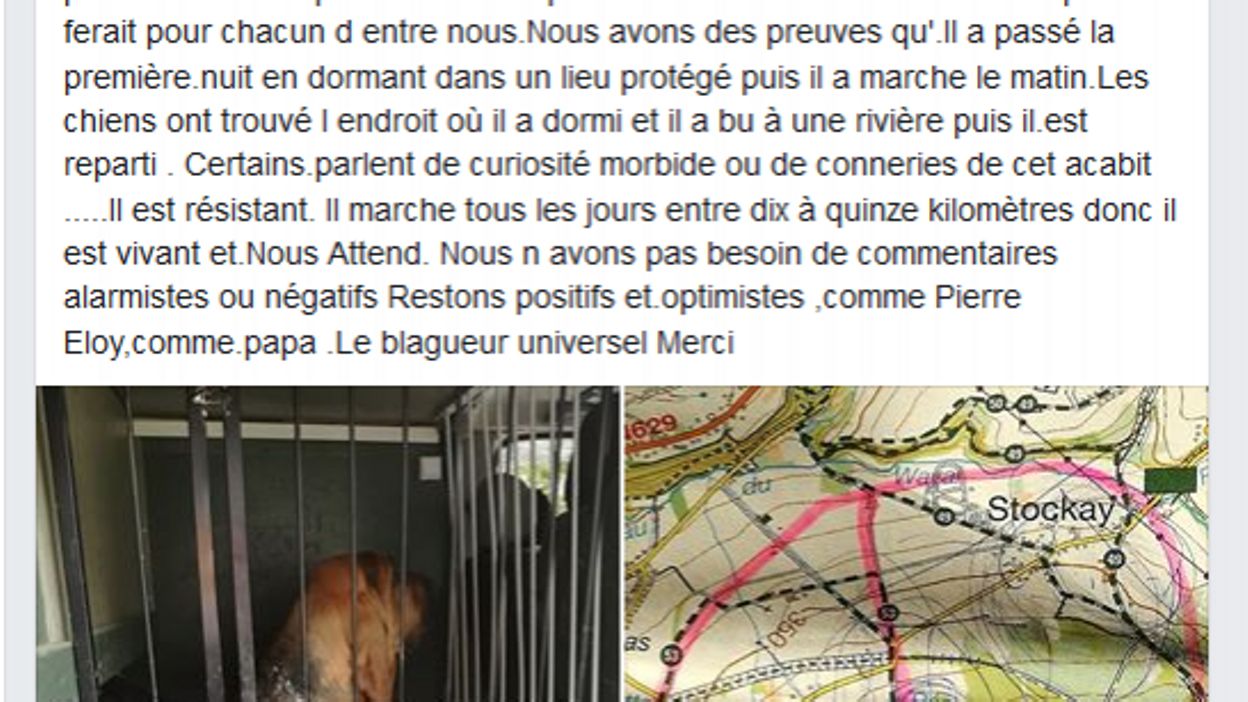 Spa: les recherches se poursuivent pour retrouver Pierre Eloy - RTBF Actus