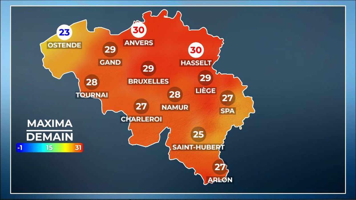 Météo en Belgique : la pluie sera enfin de retour en fin de week-end ...