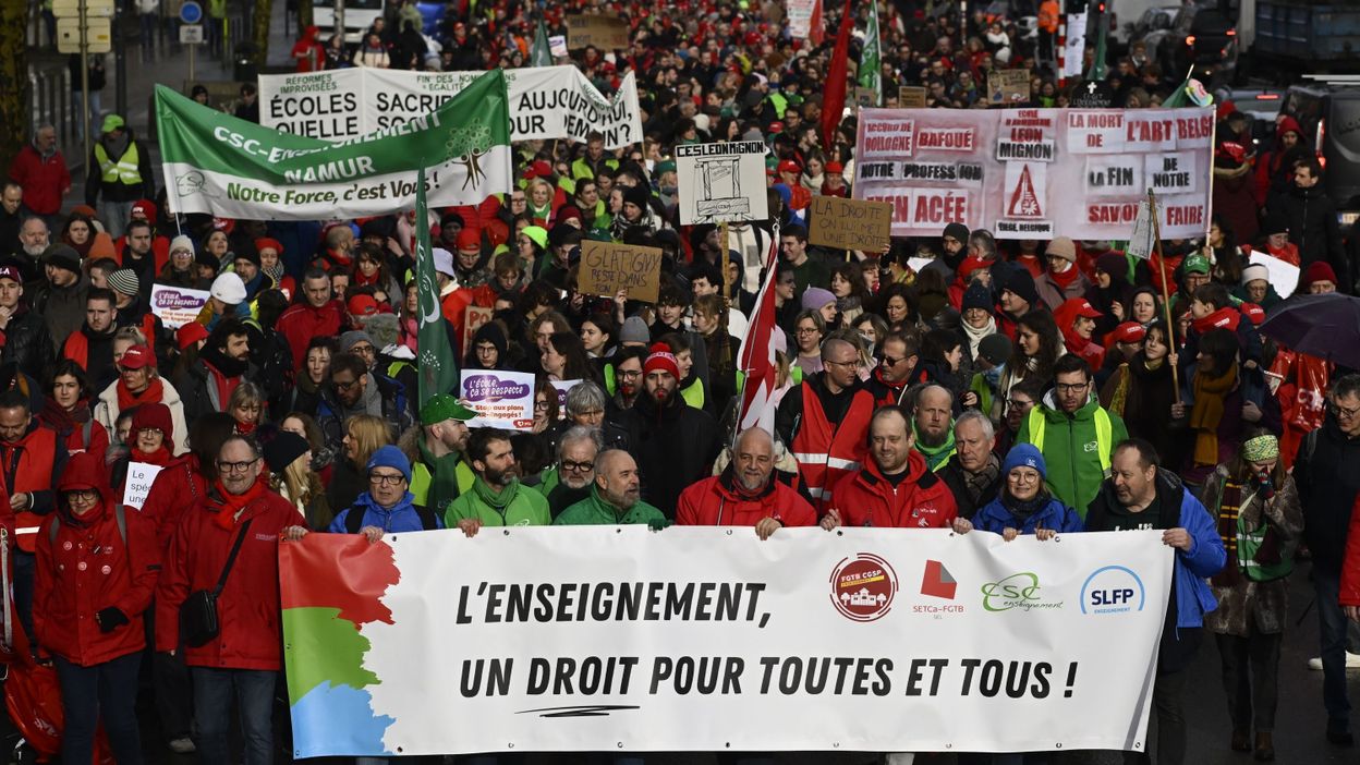Grève des enseignants francophones lundi 27 et mardi 28 janvier, les ...