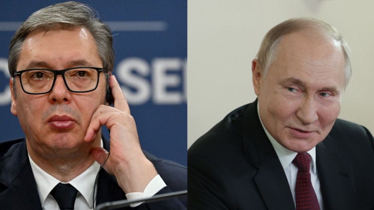 Le président serbe, partagé entre l'UE et la Russie, s'entretient avec ...