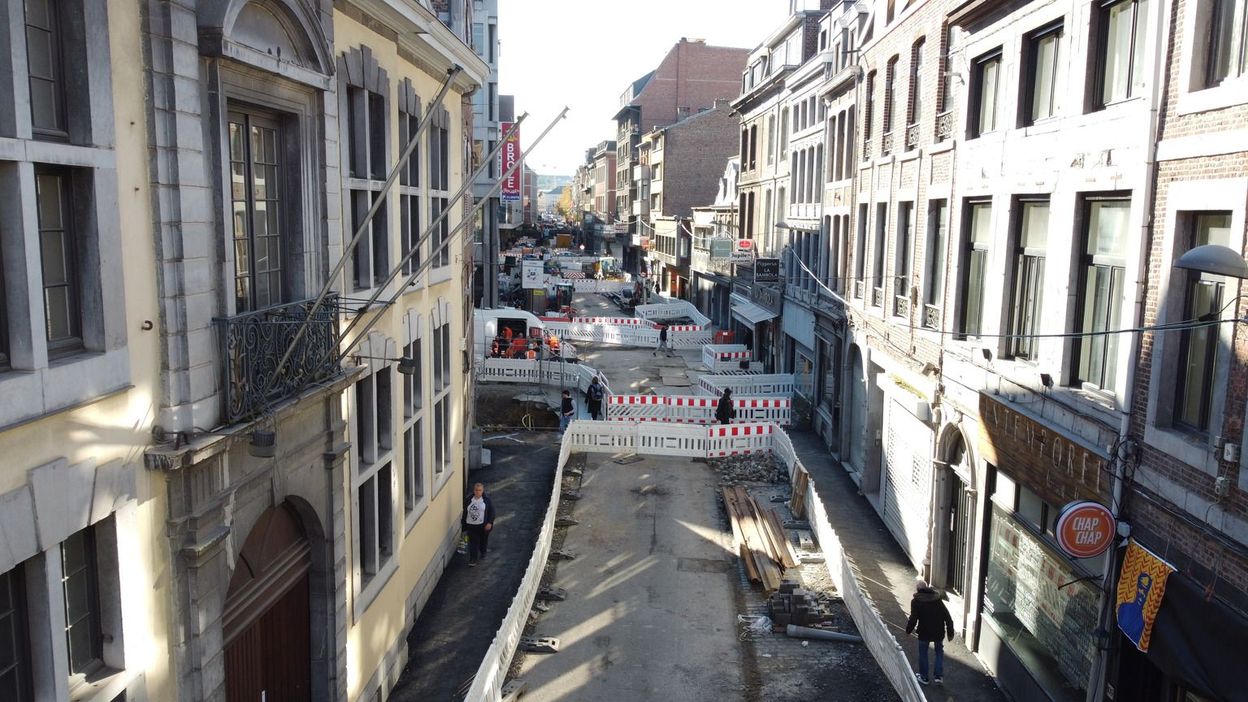 Chantier tram à Liège : 1700 commerçants en mode survie - RTBF Actus