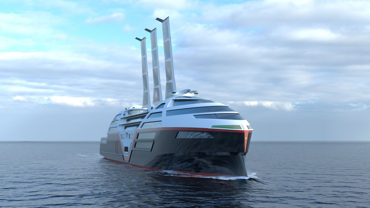 Des ailes de kite géantes pour décarboner le transport maritime