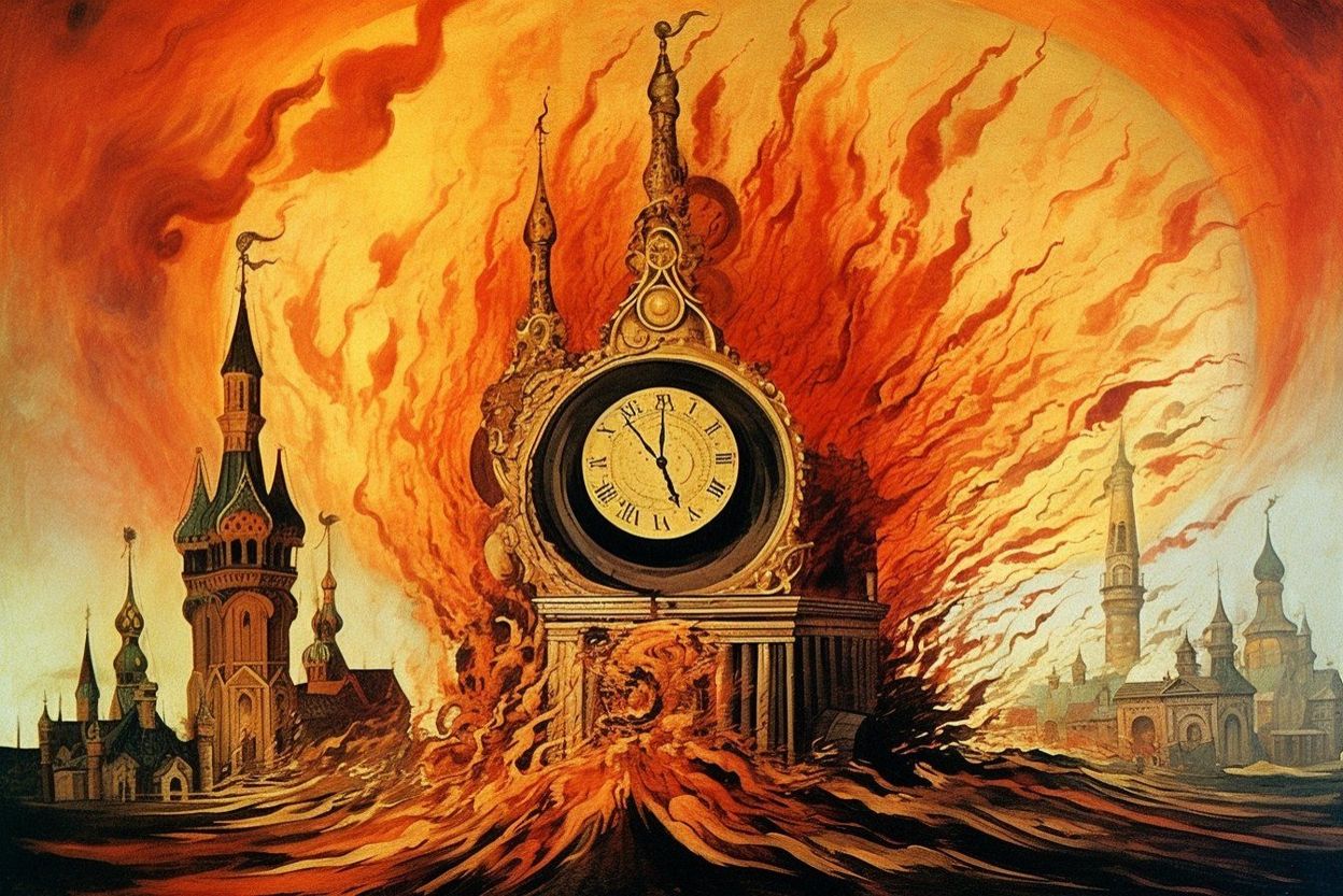 'The Kremlin is Burning' : des illustrations par Midjourney dans le ...
