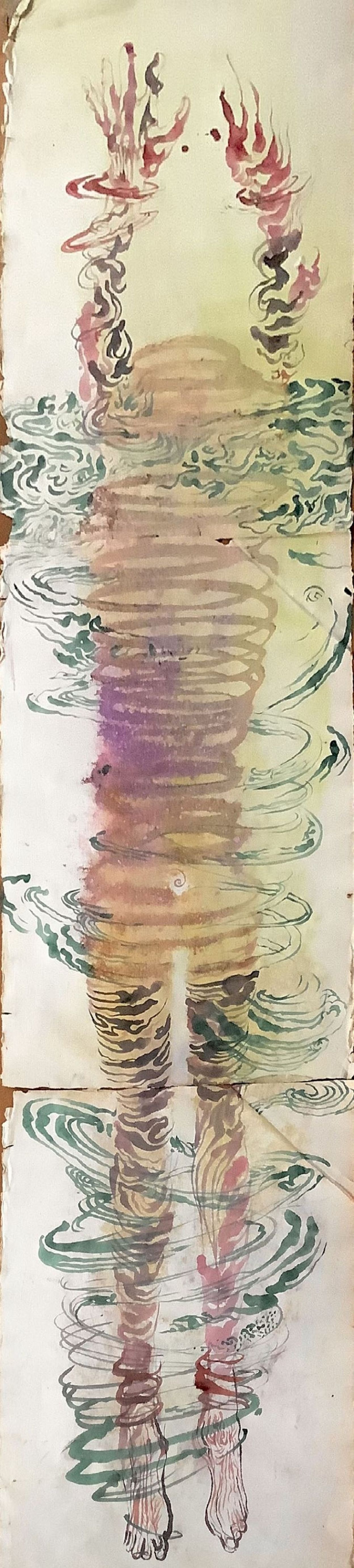 Charley Case 'exilé de la société en flammes' livre ses dernières œuvres depuis l'île de La ...