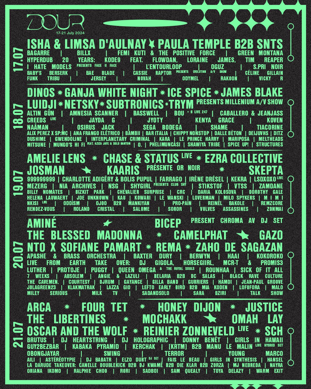 Dour dévoile son programme (presque) complet