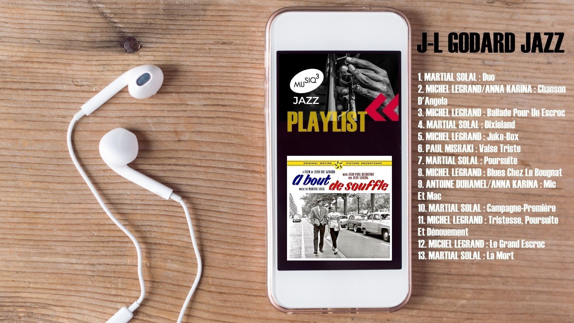 Les playlists de Musiq3 Jazz : 'J-L Godard Jazz' - RTBF Actus