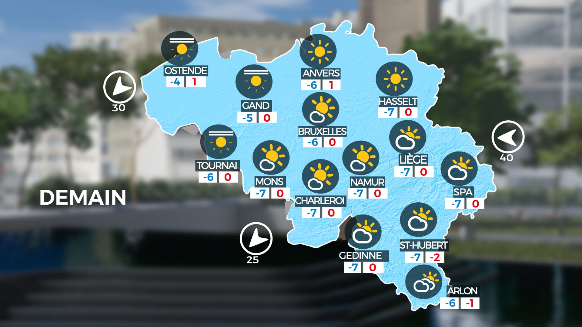 Météo en Belgique : soleil radieux et temps froid au programme de ce ...