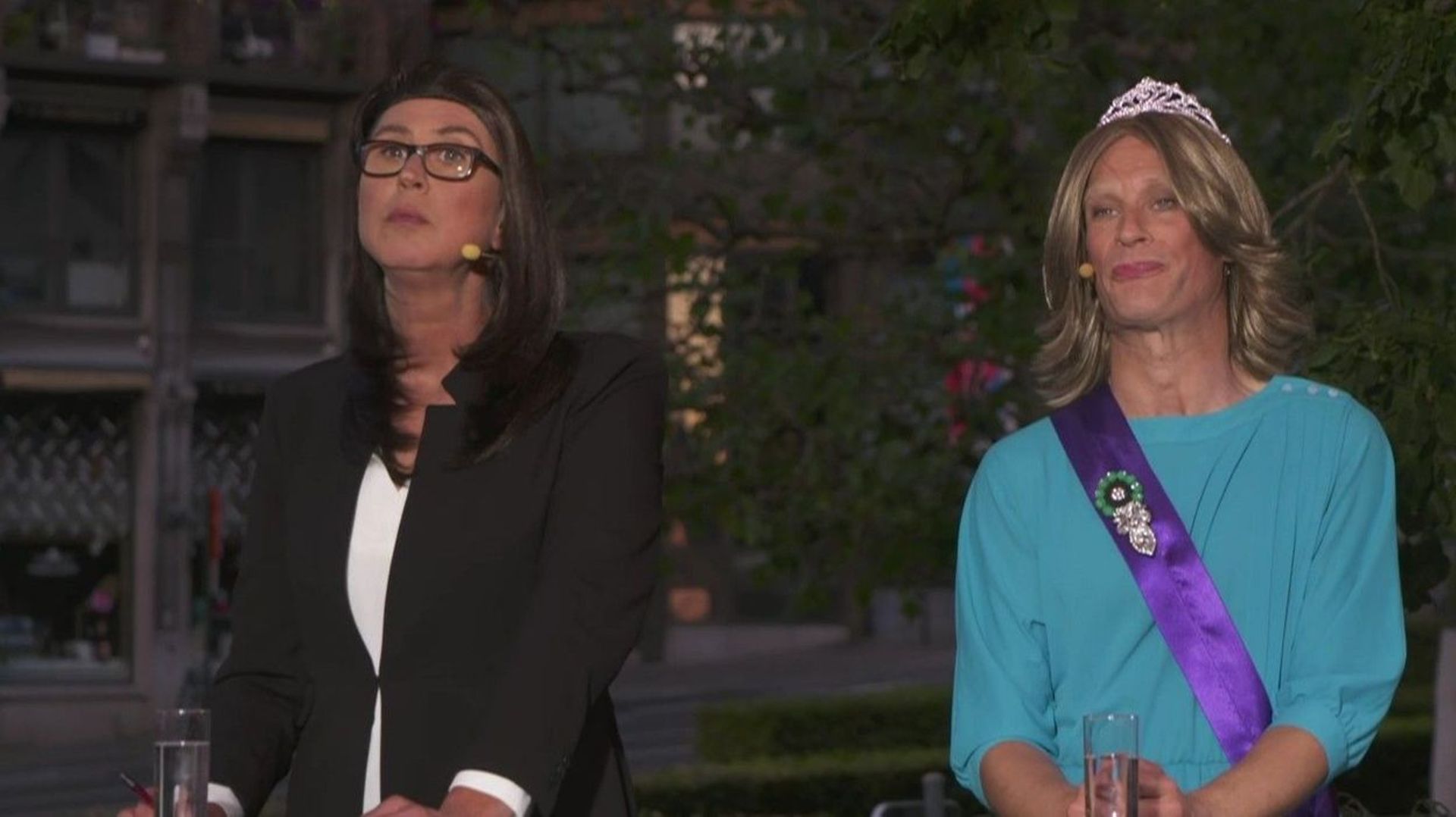 Martin Charlier et Isabelle Hauben en reine Mathilde et Sophie Wilmès ...