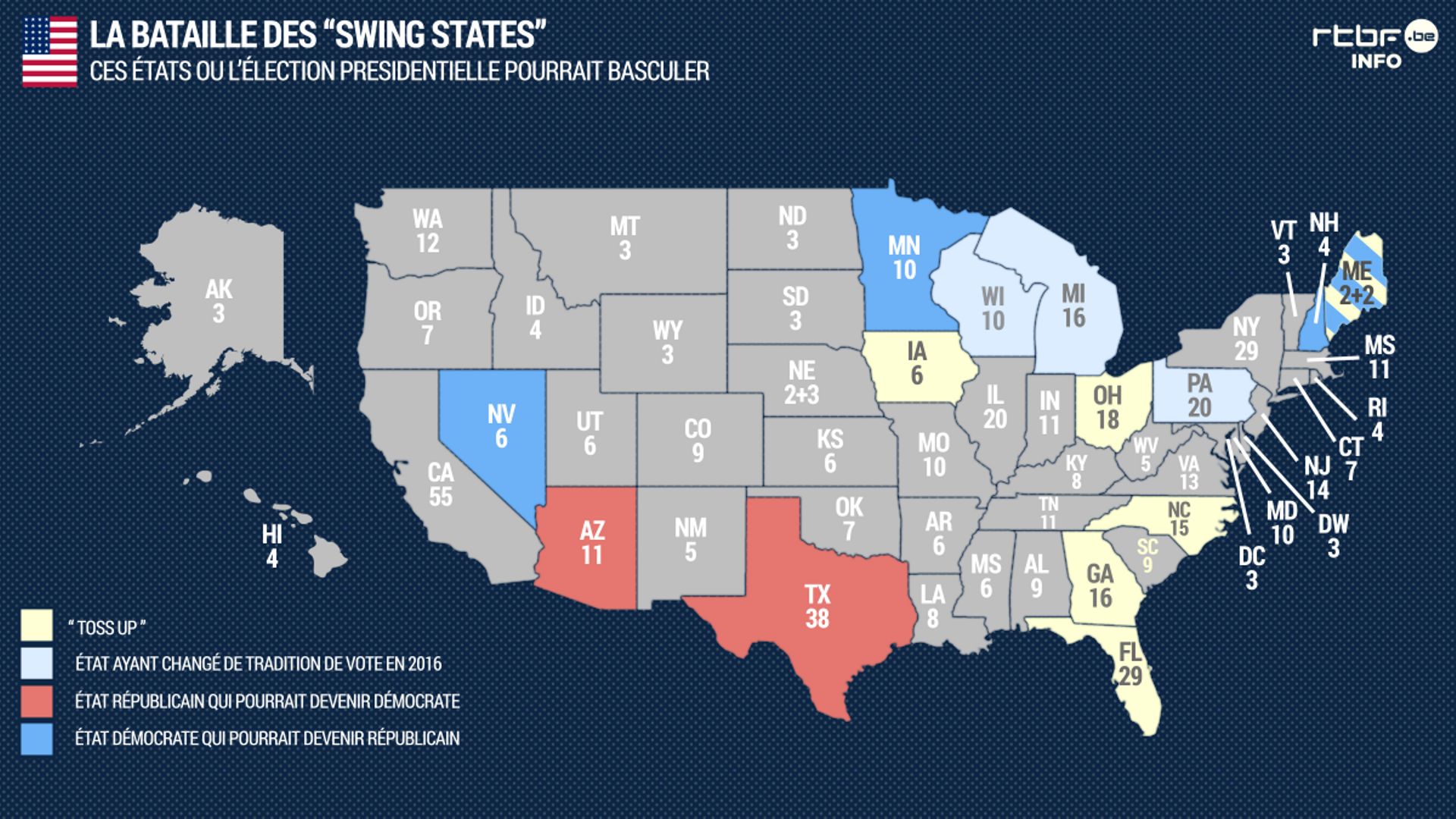 Elections Américaines 2020 Les Swing States Quels Sont Ces Etats