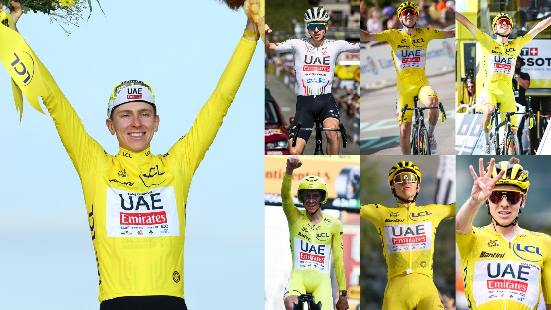 Victoires finales et étapes : Tadej Pogacar en route pour battre tous ...