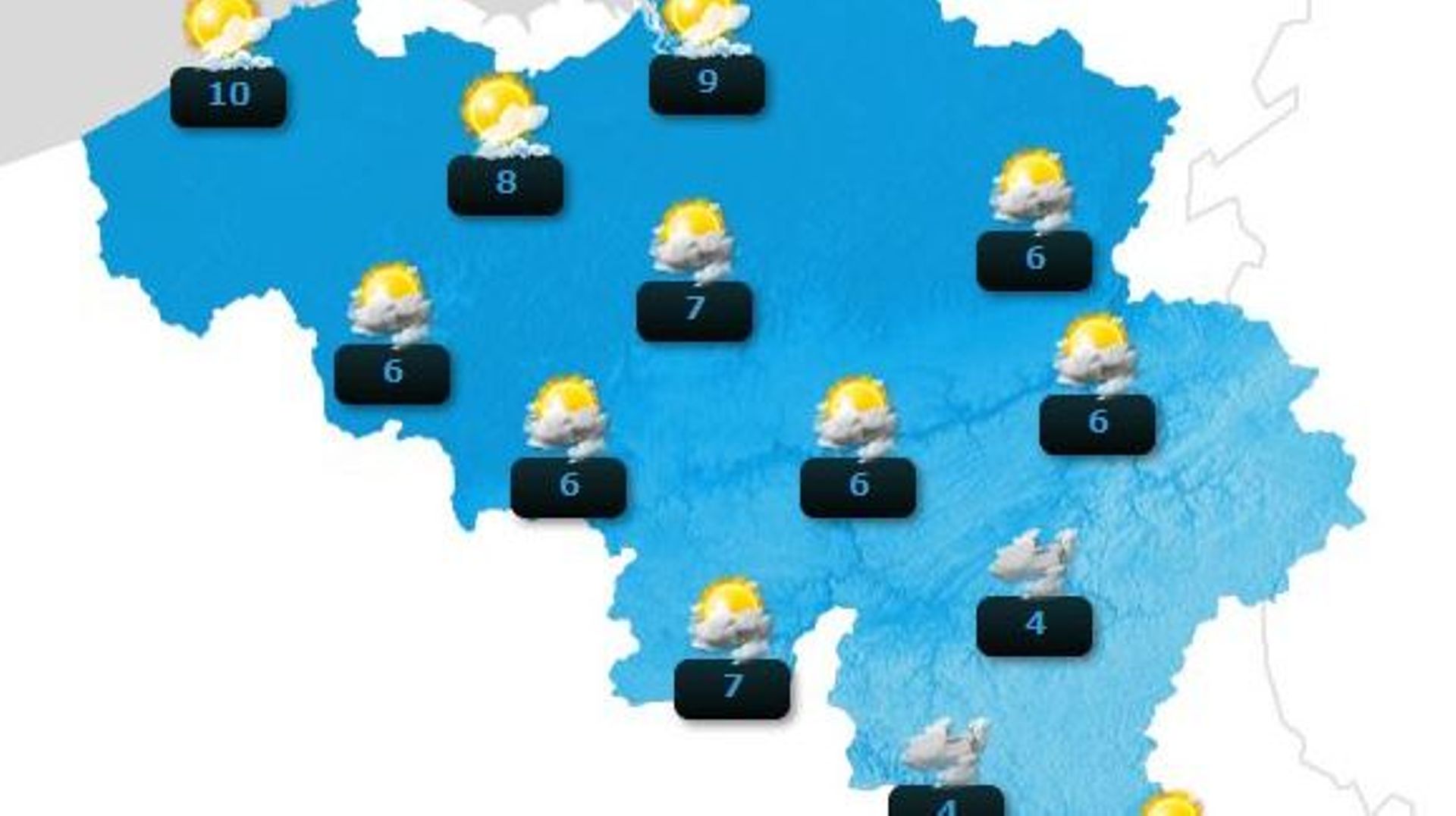 Le temps restera sec et ensoleillé en début de semaine - rtbf.be