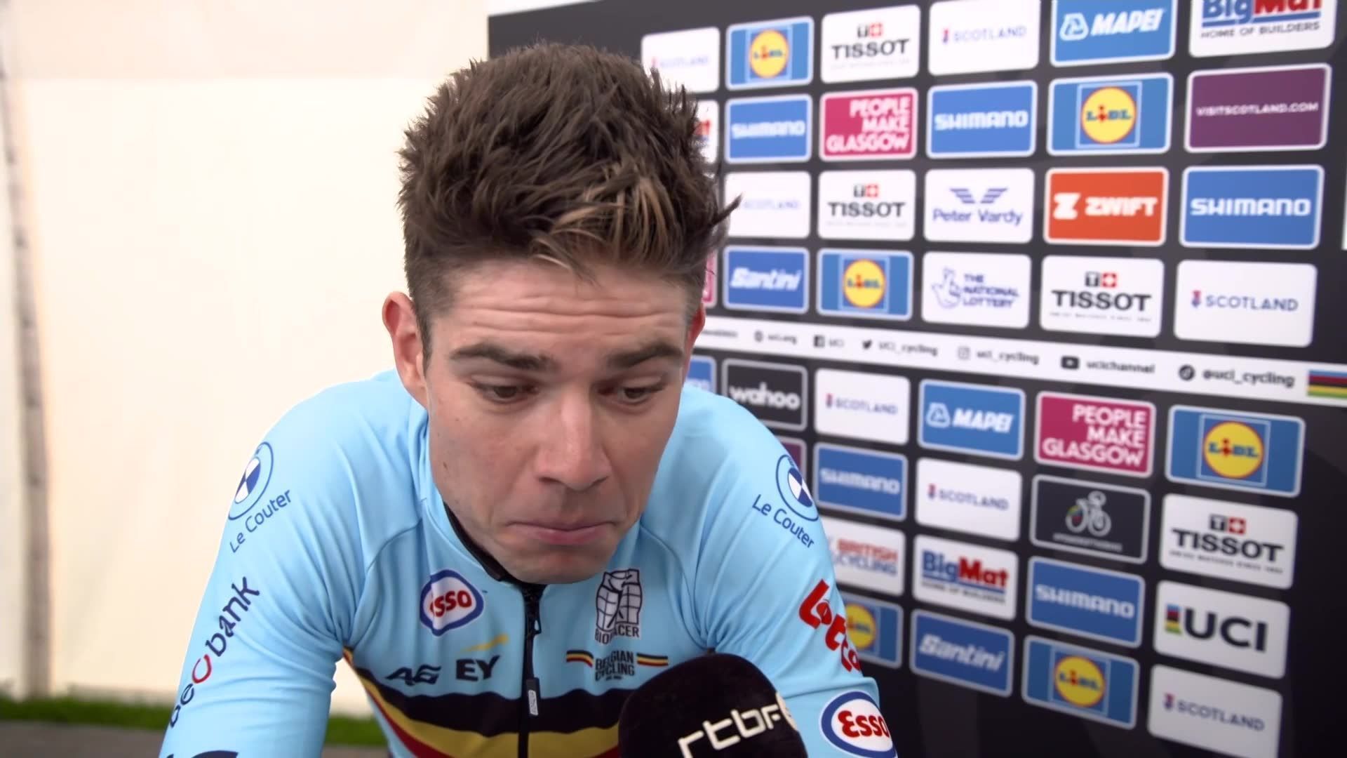 Wout van Aert déçu de sa performance sur le chrono des Mondiaux : 'Une ...