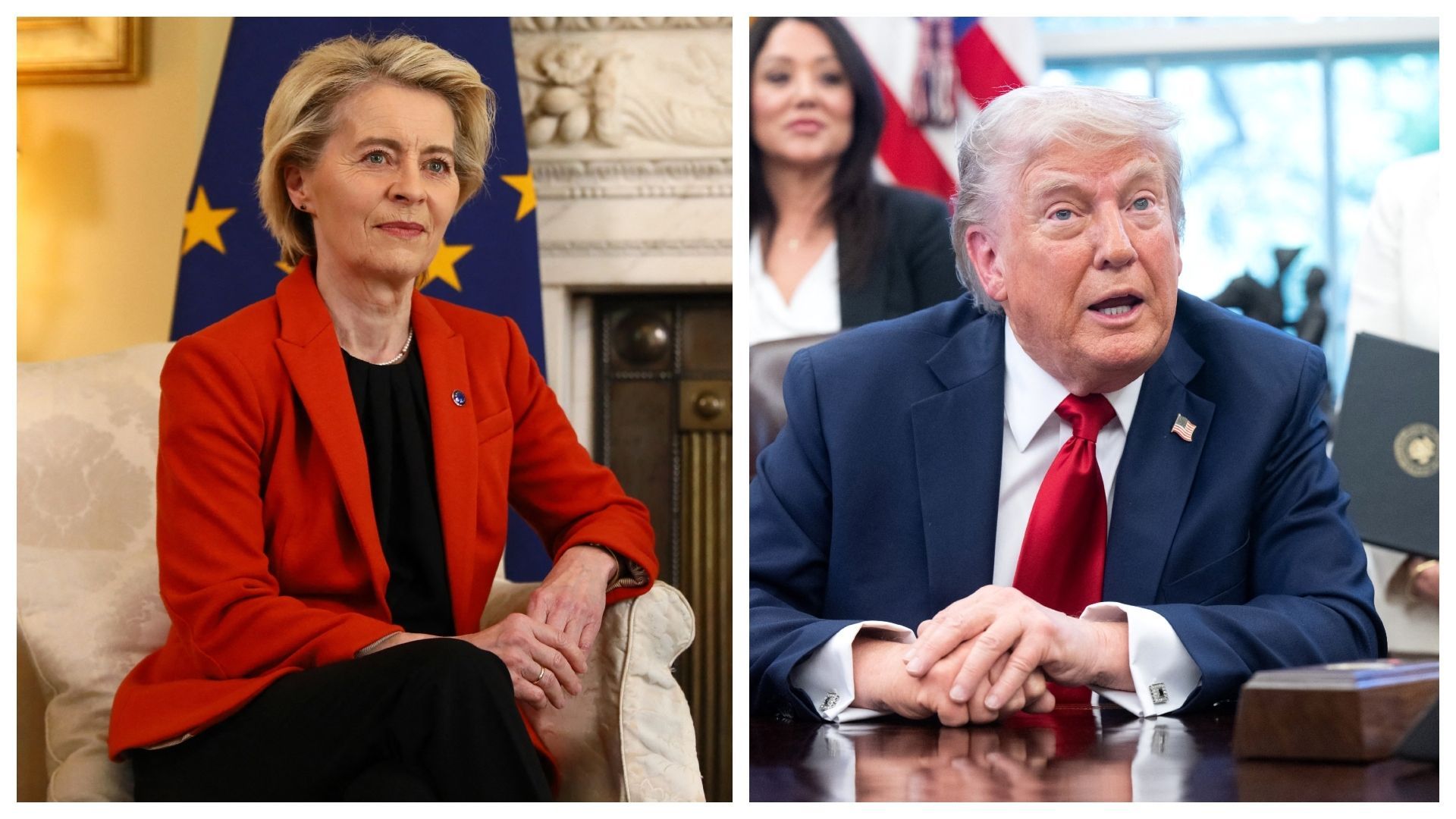 Von der Leyen et Trump ont convenu de se rencontrer, pas de date ...