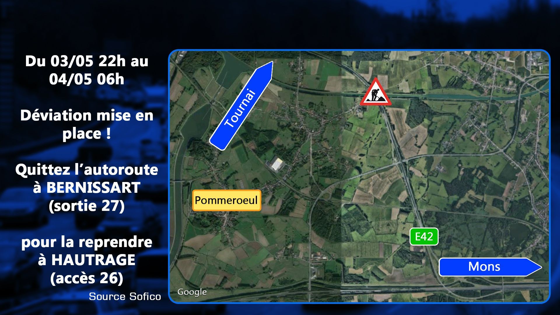 Pont de Pommeroeul: début de la réhabilitation du second pont sur l'E42 ...