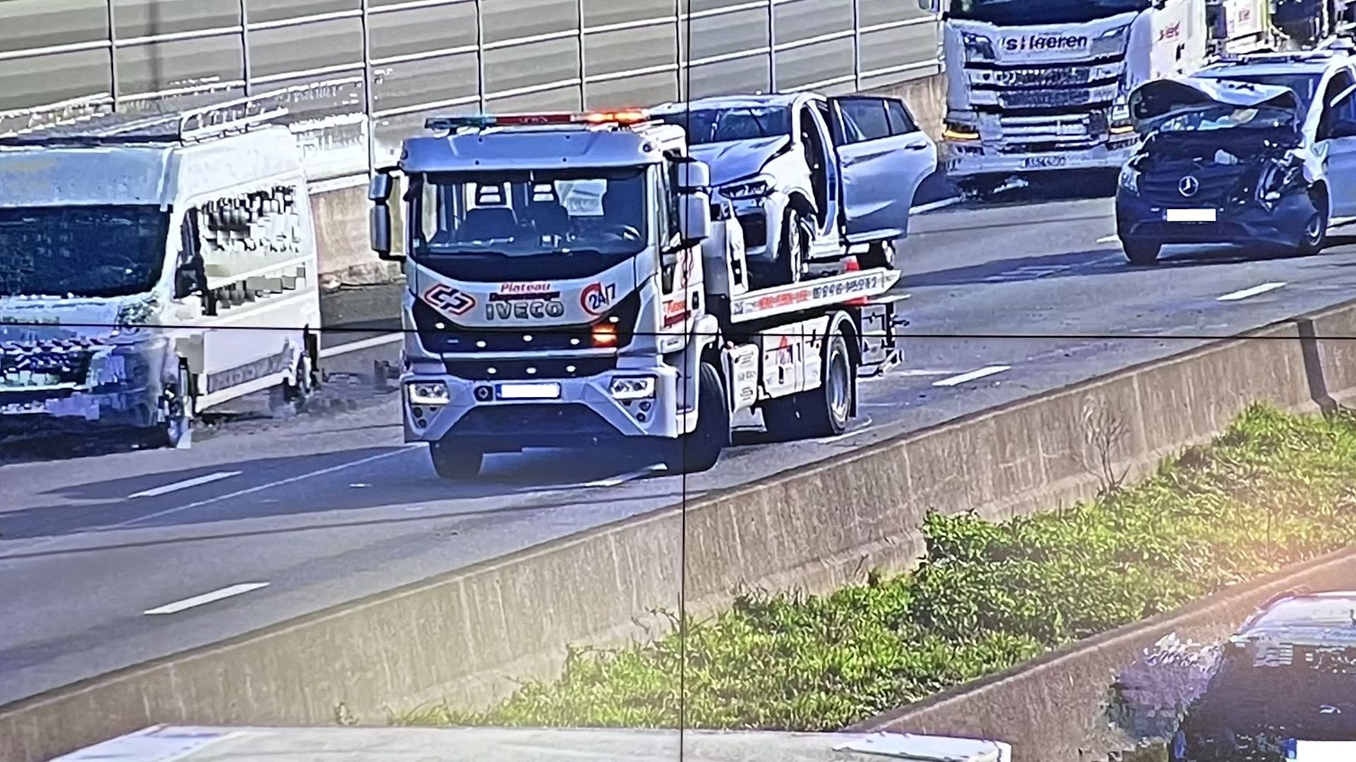 E40 Rocourt : ce matin, un accident impliquant plusieurs véhicules a provoqué de gros embarras ...