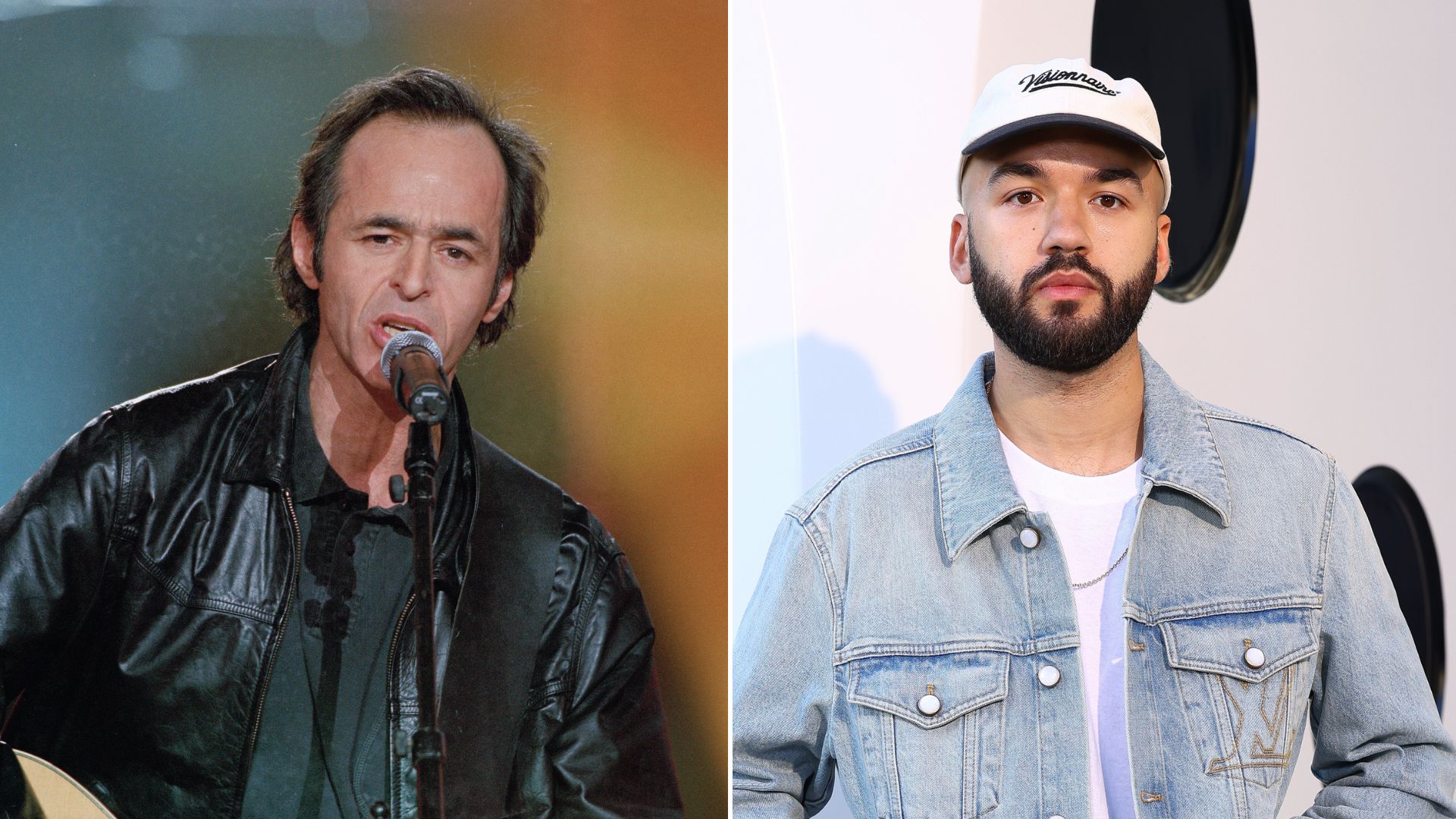 Jean-Jacques Goldman prend la pose aux côtés du rappeur Oli dans une ...