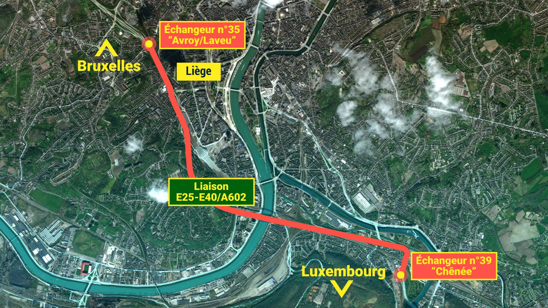Liaison E25-E40/A602 : huit nuits de fermeture en vue - RTBF Actus