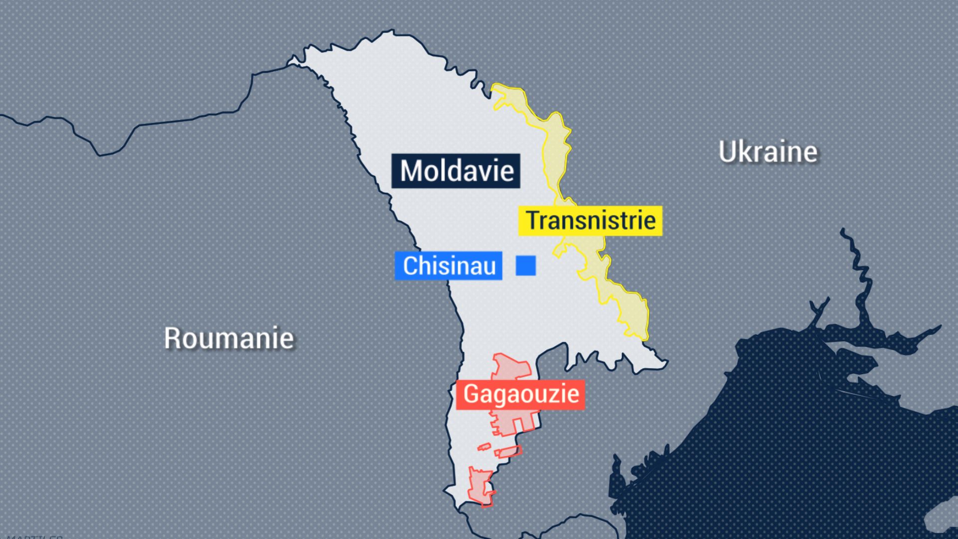 Un jour, une carte : la Moldavie, prise en étau entre la Russie et l ...
