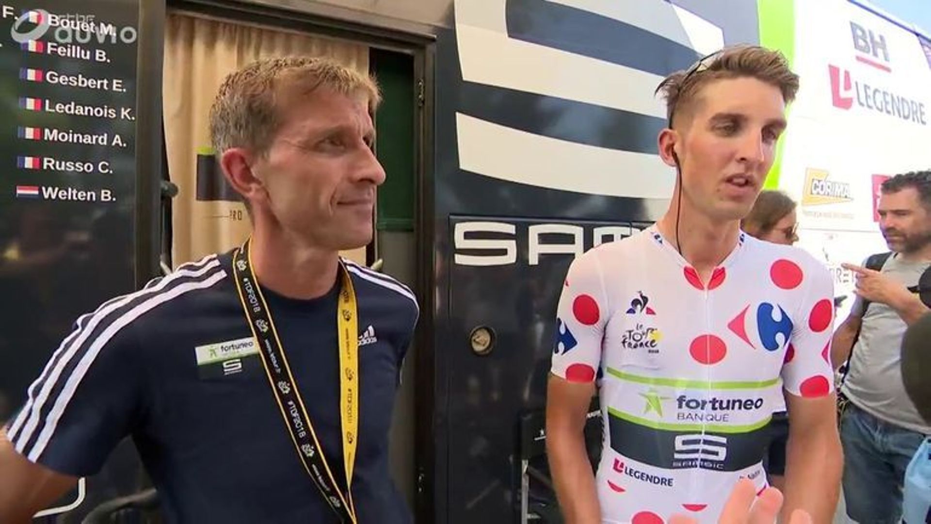 Maillot à pois à la maison, les Ledanois ont vécu une belle journée - RTBF Actus