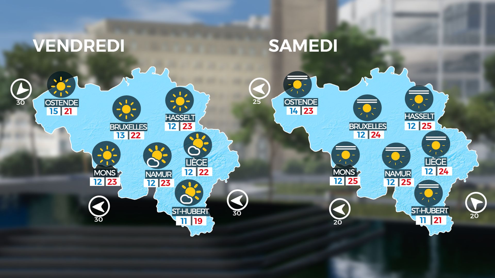 Météo en Belgique : un mercredi ensoleillé, doux et un peu venteux en ...