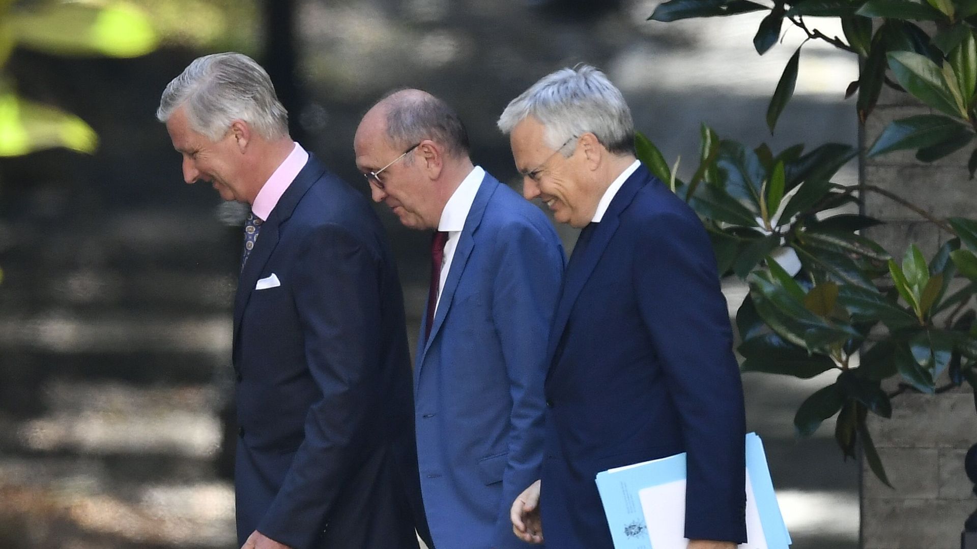 Fin de l'information royale: Didier Reynders et Johan Vande Lanotte ...