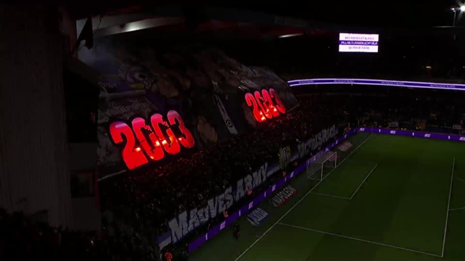 Anderlecht – RWDM : La 'Mauve Army' fête ses 20 ans avec un superbe ...