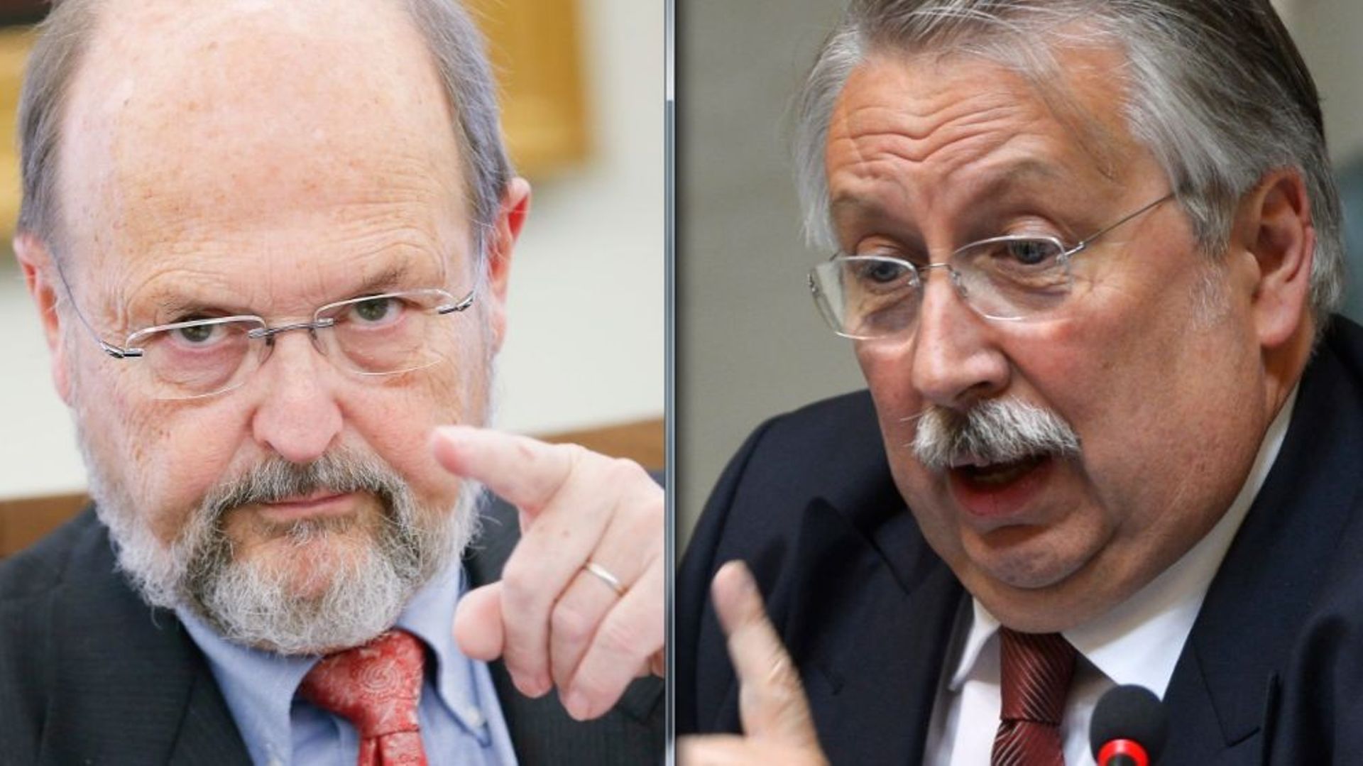 'Ambiance' entre Luc Coene (BNB) et André Flahaut - RTBF Actus